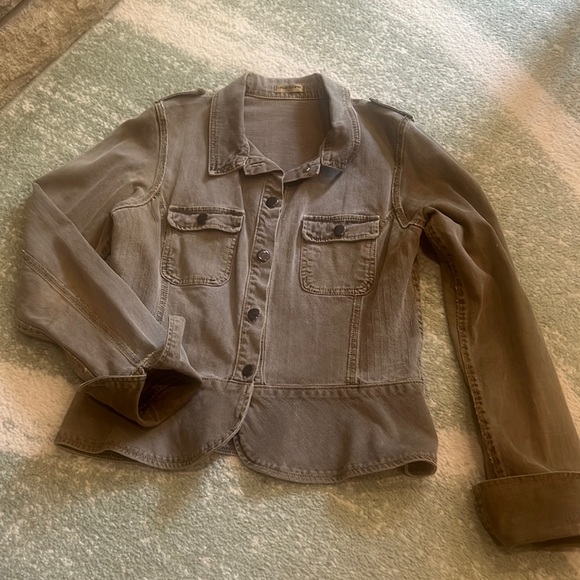 Sharagano | Jackets & Coats | Canvas Armyinspired Jacket | Poshmark